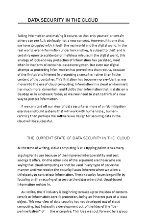 AN Architecture FOR Federated Cloud Computing - AN ARCHITECTURE FOR ...