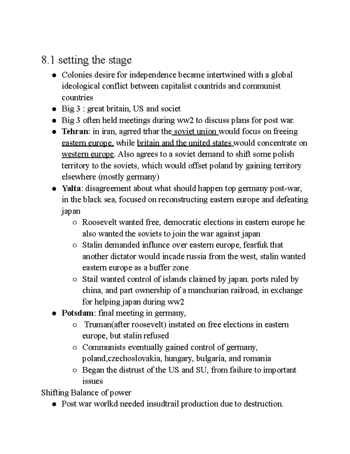 Unit 8 whist - whap unit 8 notes - 8 setting the stage Colonies desire ...