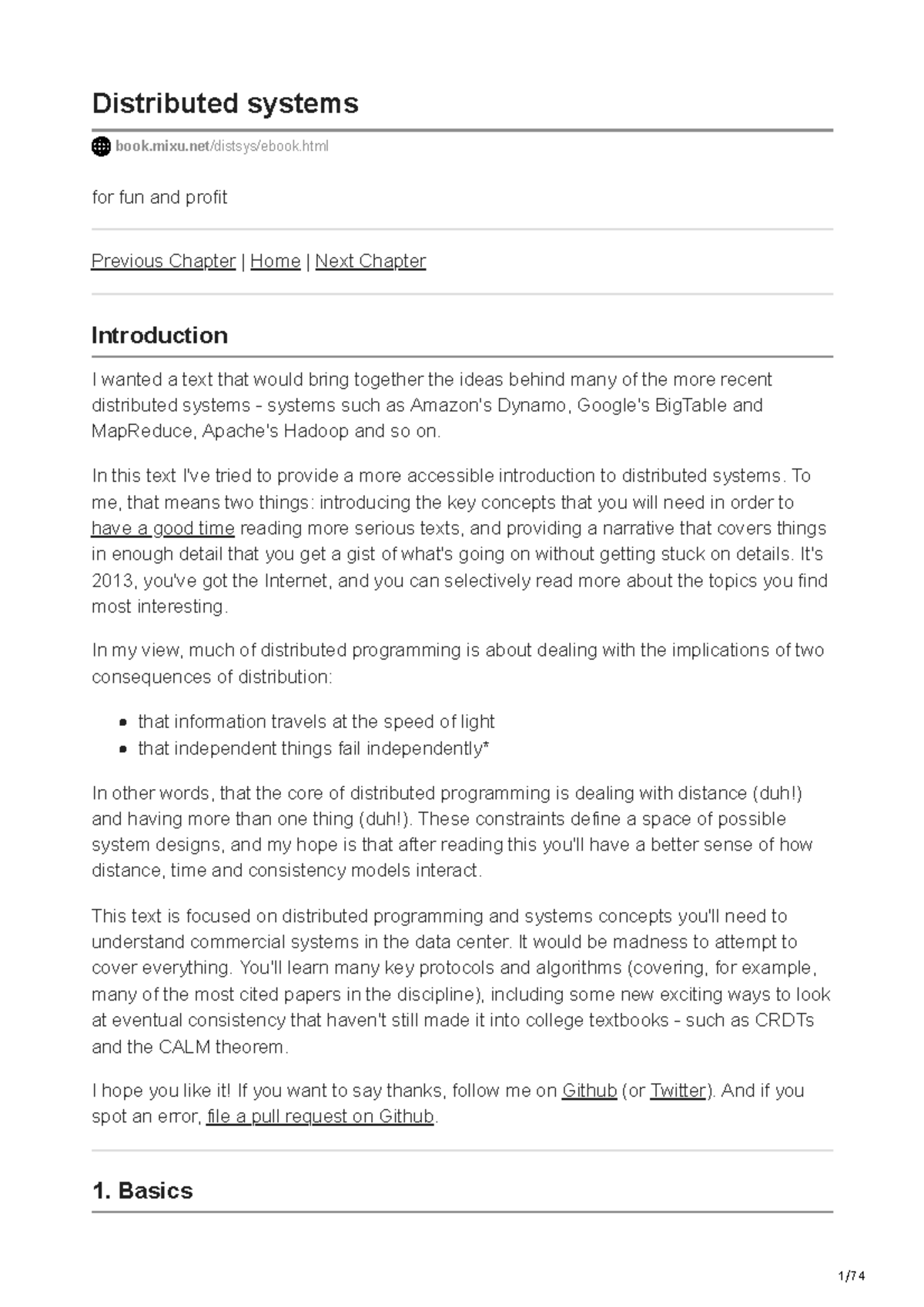 Book.mixu.net-Distributed systems - Distributed systems book.mixu.net/distsys/ebook for fun and ...