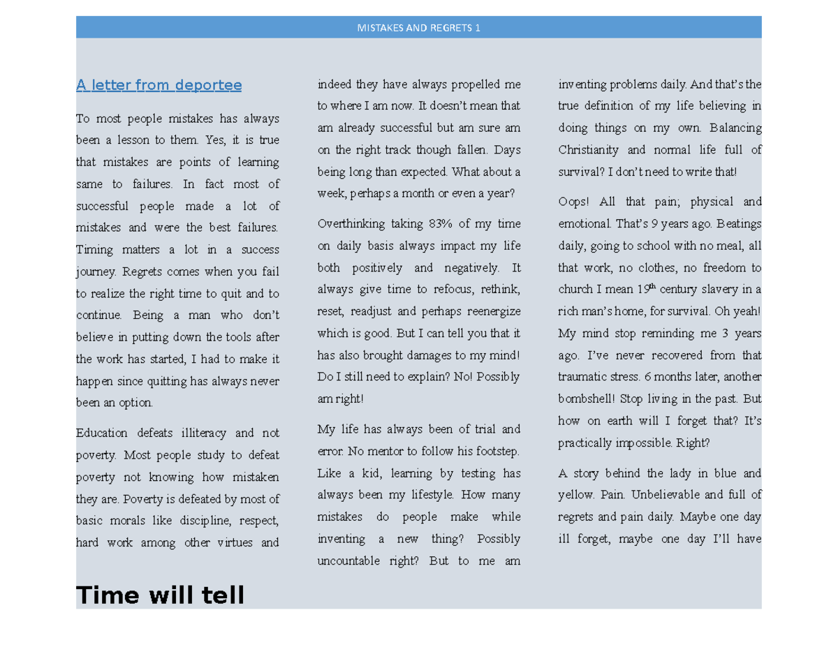 Letter from Exile - Will help equip students with additional ...