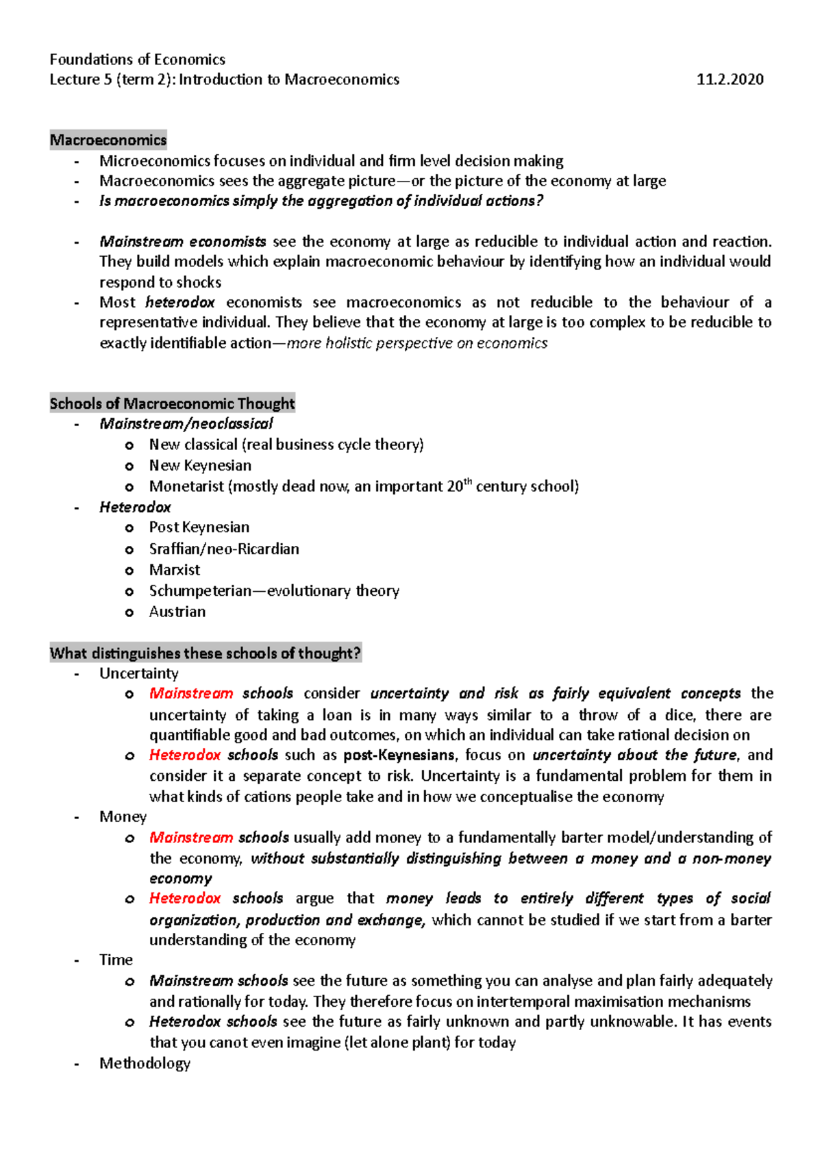 Introduction to Macroeconomics-Foundations of Economics Lecture ...