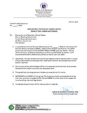 Deped memo in Cebu province - Business man - Studocu