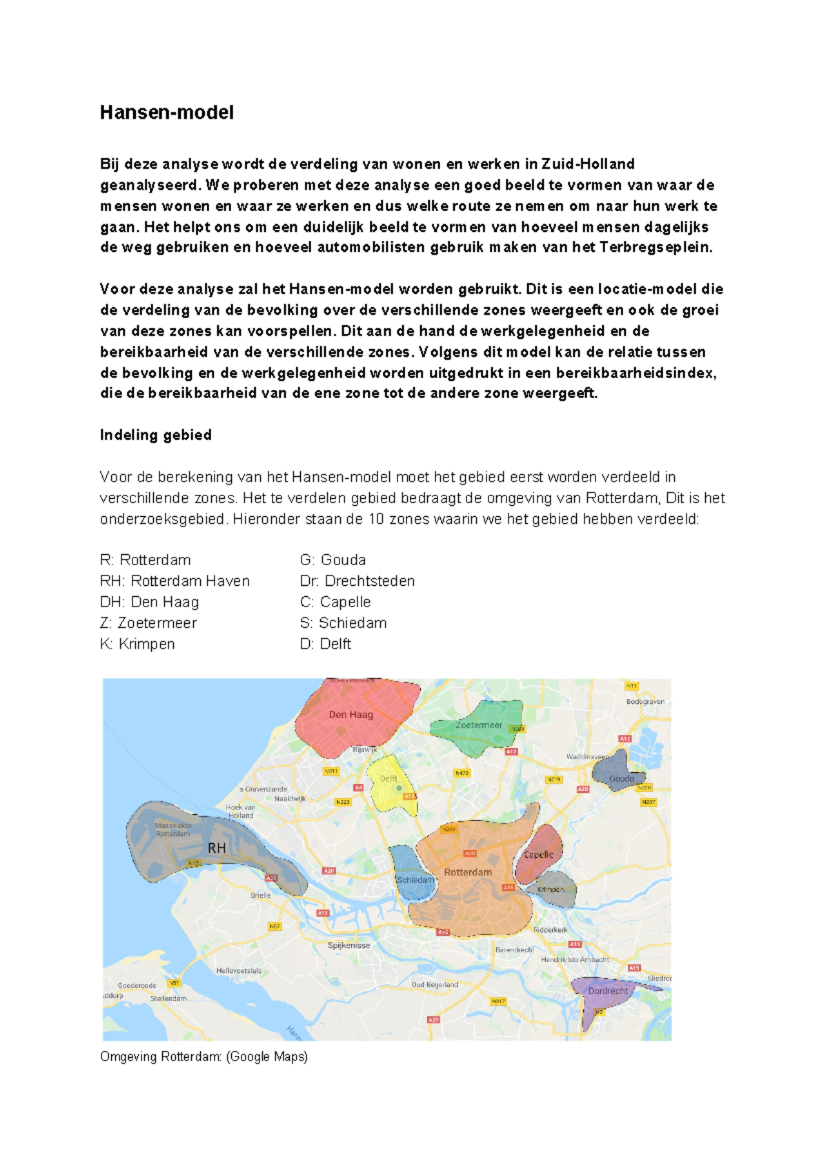 Hansen-model - deelanalyse t en p - Hansen-model Bij deze analyse wordt ...