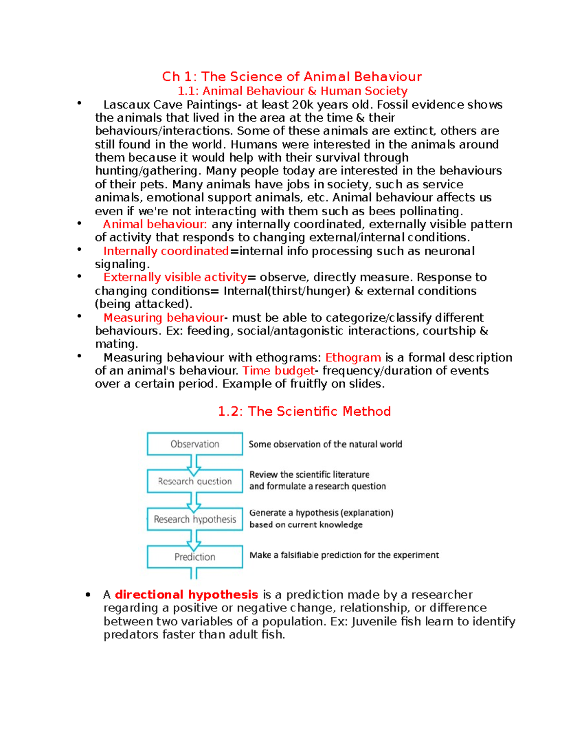 Chapter 1: The Science of Animal Behaviour - Ch 1: The Science of ...
