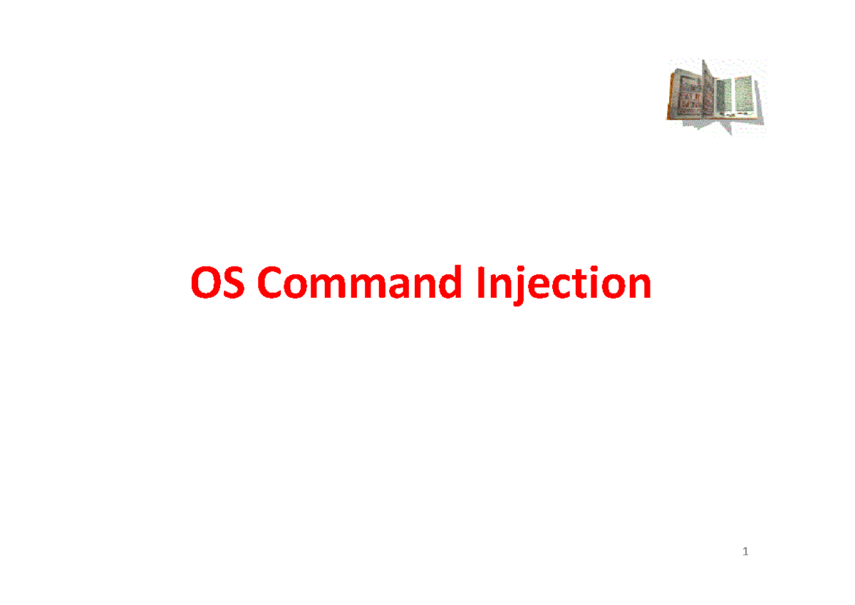 OS command injection [Compatibility Mode] - OS Command InjectionOS ...