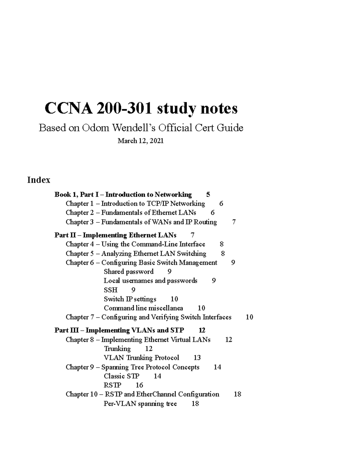 CCNA 200-301 Study notes - switch Broadcast dom i 802 domain Physical ...
