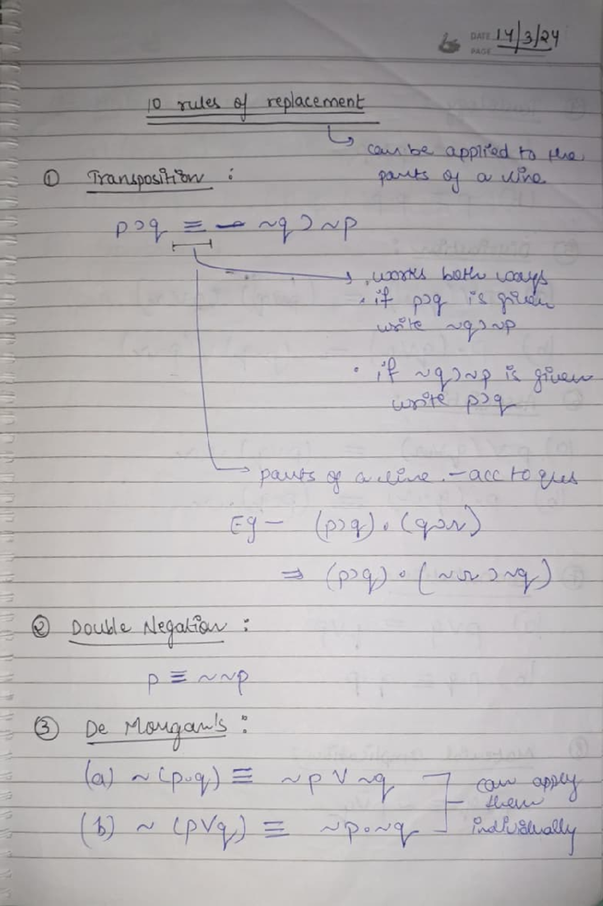 10 Rules of Inferences- All Exercises (A-G) + pg 360 - DATE PAGE 10 ...