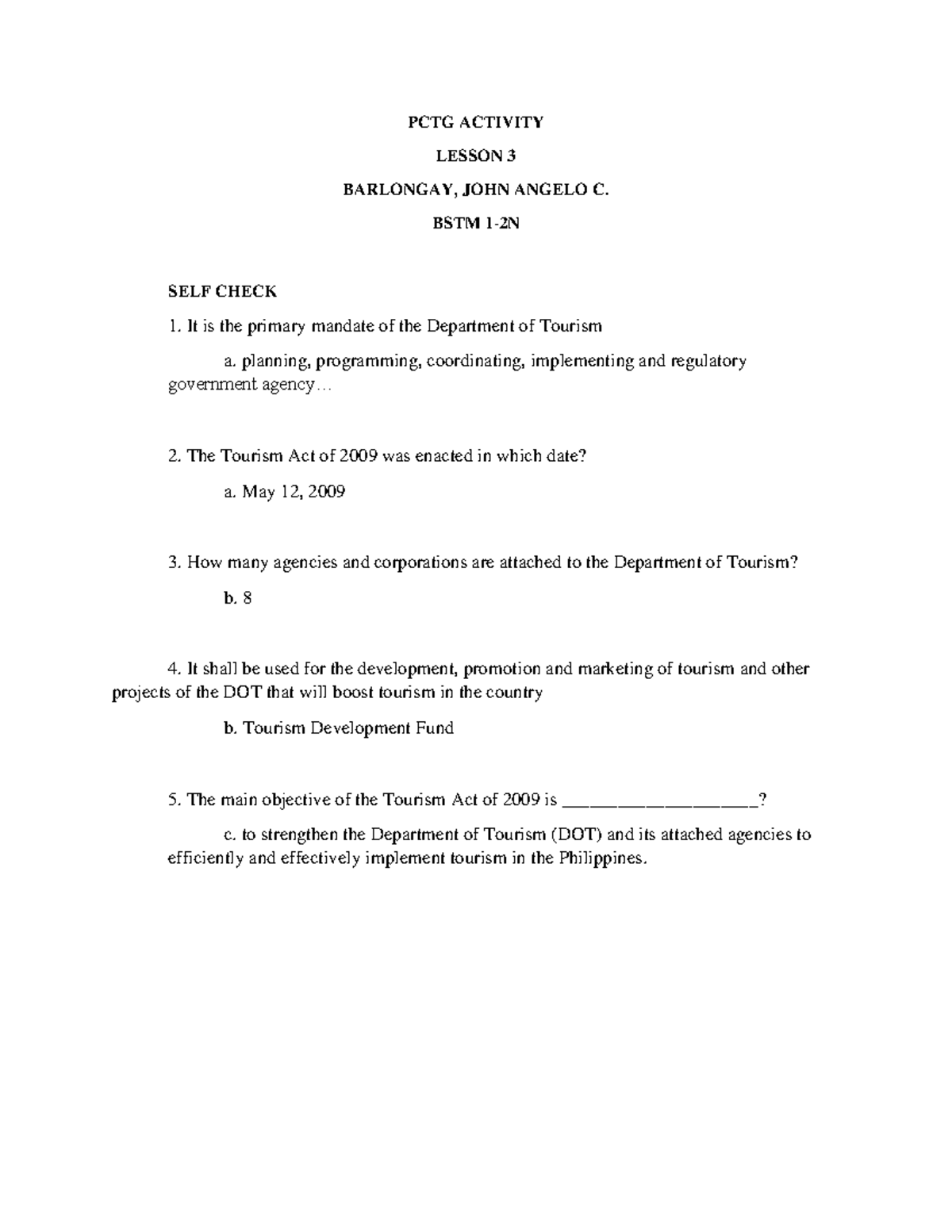 Barlongay PCTG- Lesson 3 - PCTG ACTIVITY LESSON 3 BARLONGAY, JOHN ...