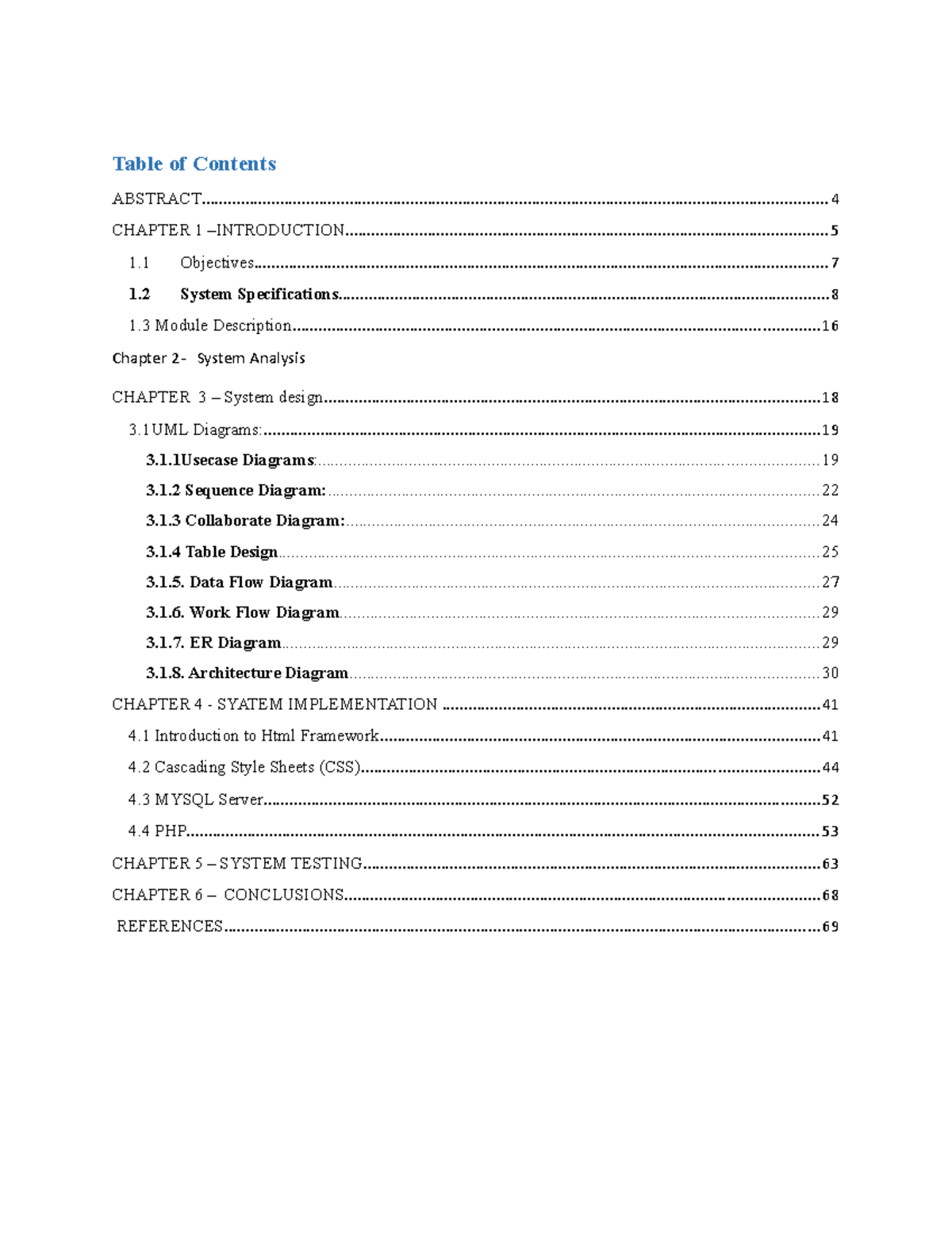 Thesis - excelent - Table of Contents - Studocu