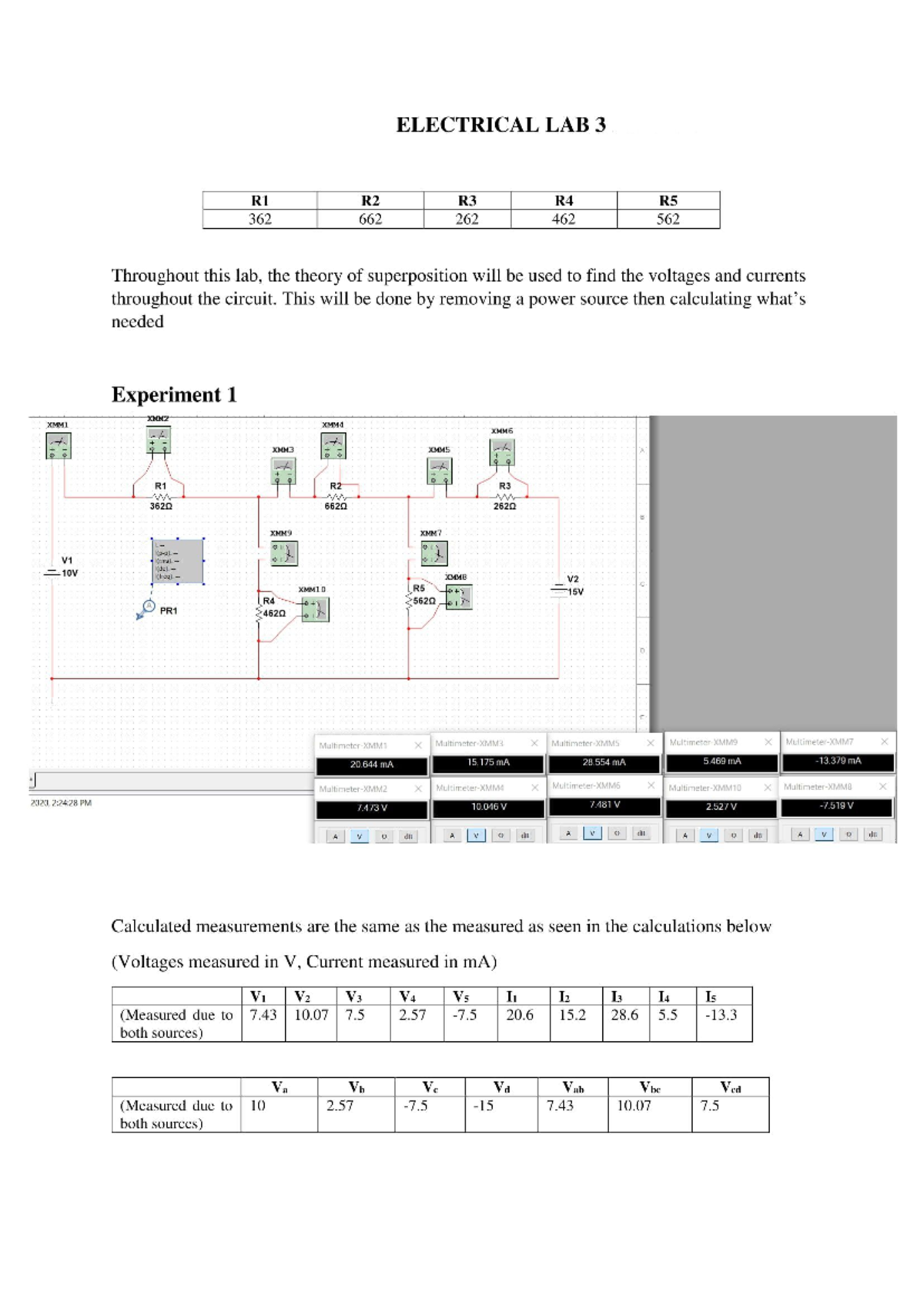 Electrical Lab 3 - 300021 - Studocu