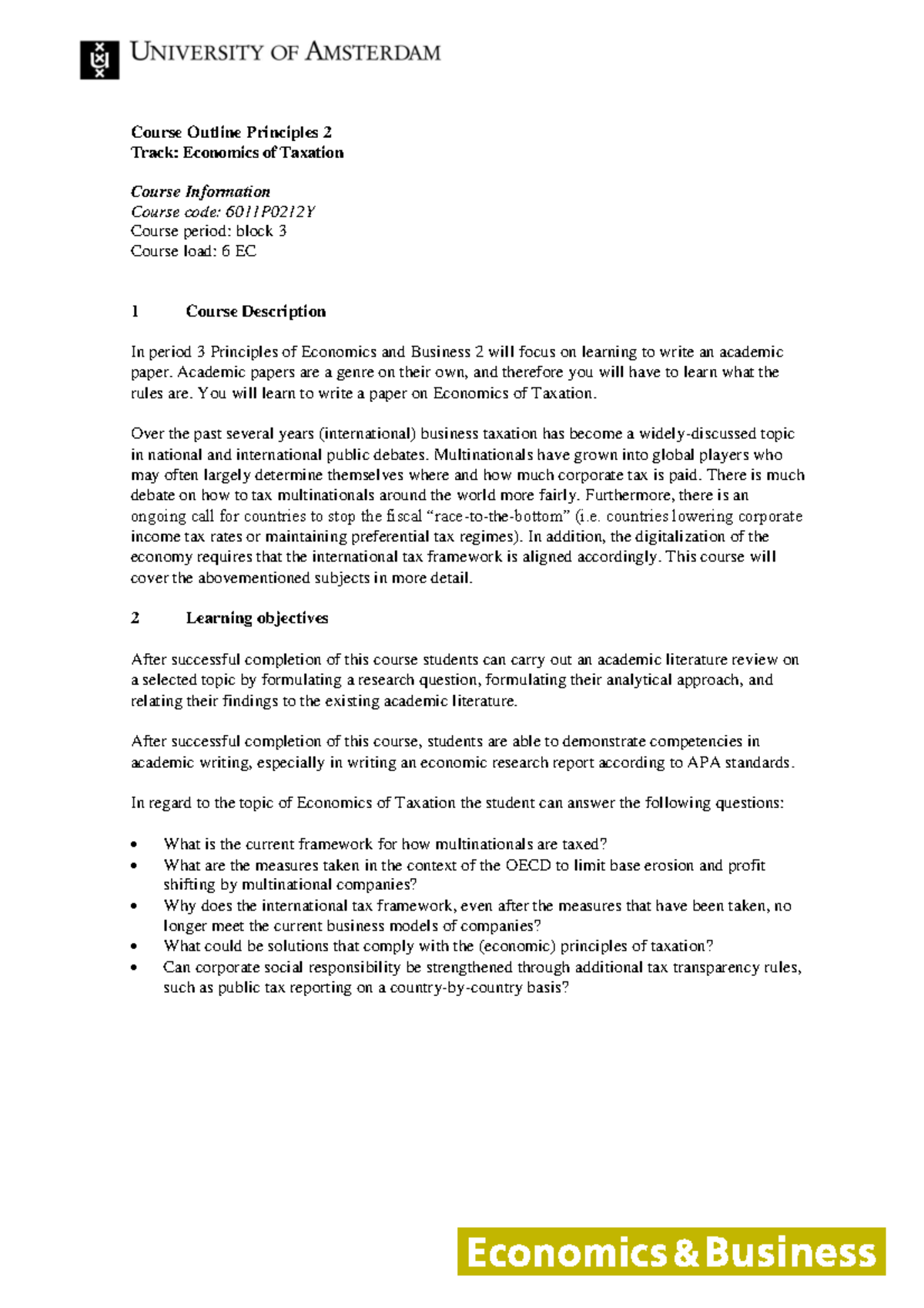 Course Outline Principles 2022-2023 Eo T -1 - Course Outline Principles ...