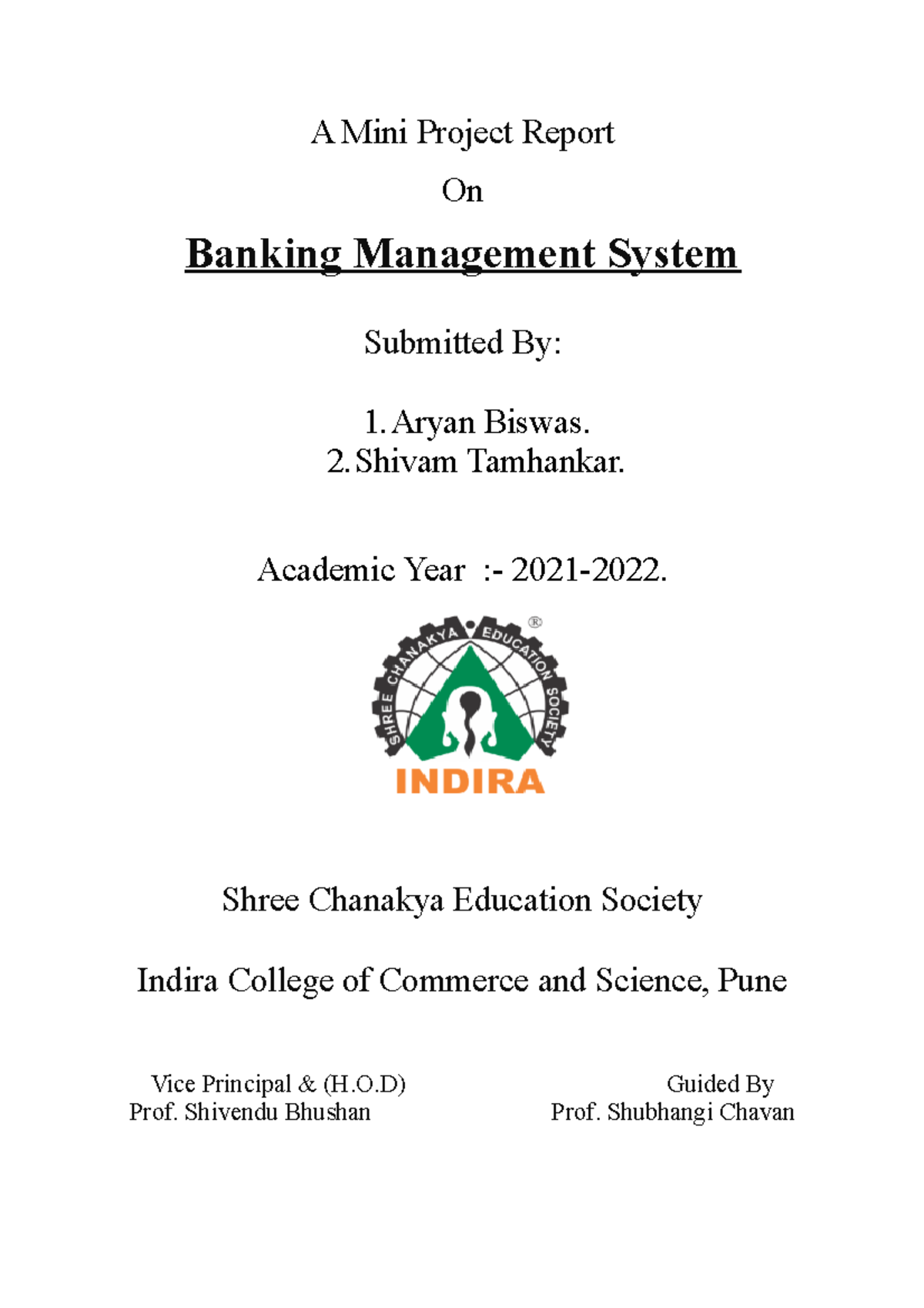 Project - akdnwsnjlcisck wdi - A Mini Project Report On Banking ...
