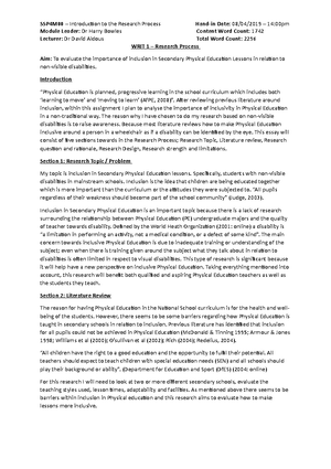 Unit 19 Research Project - Unit Number and Title Unit 19 – Research ...