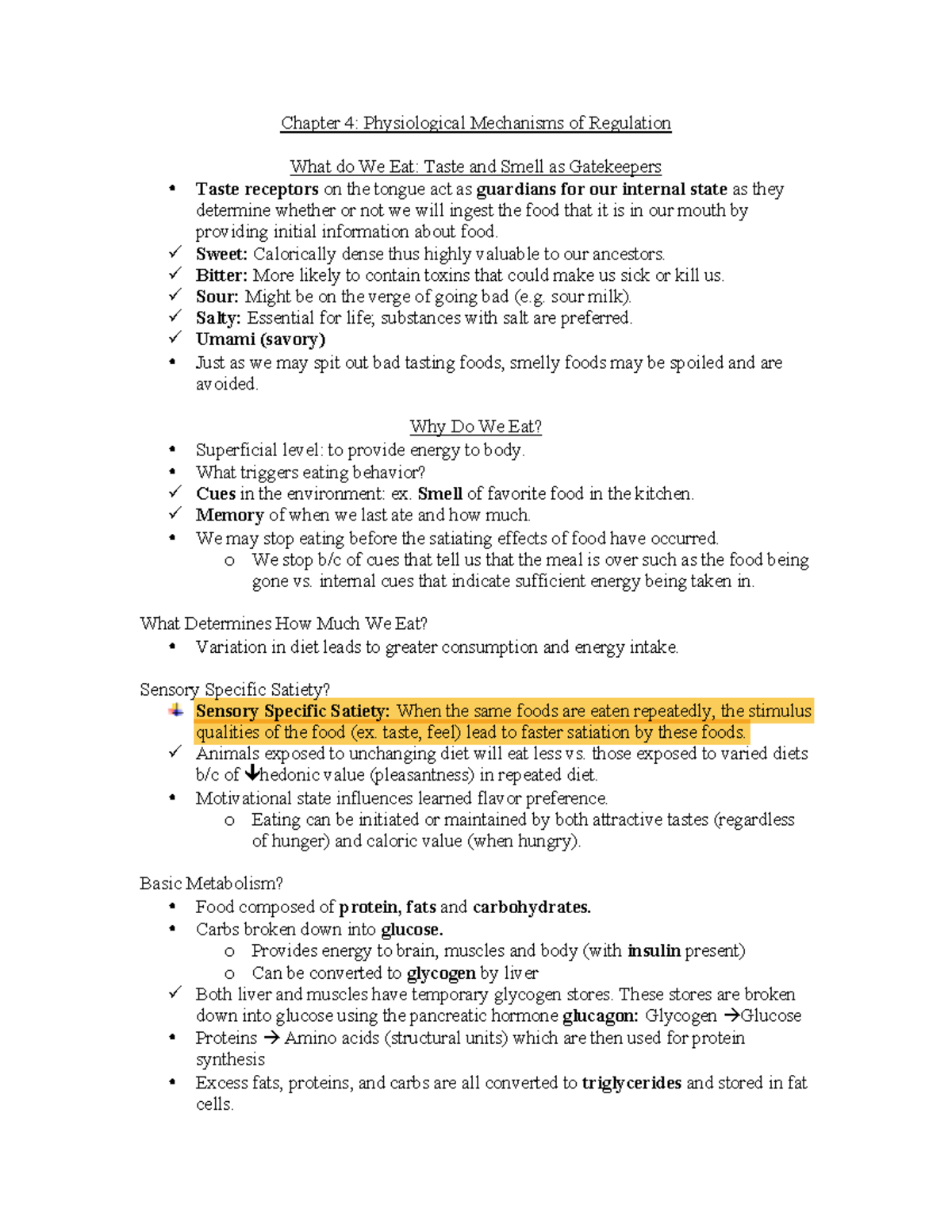 Chapter 4 - This is a very detailed note for an A+ also, the notes are ...