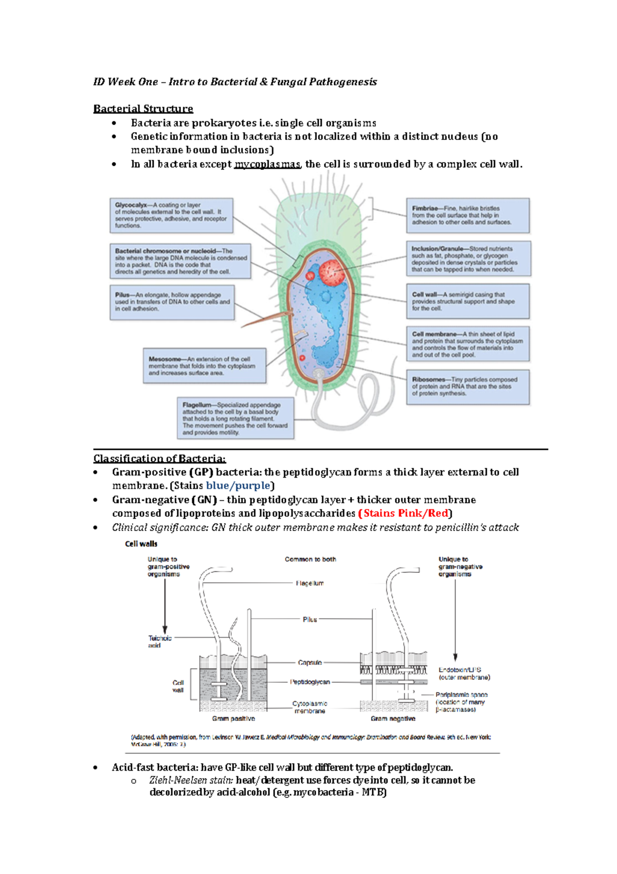 Id Week 1 - Intro To Bacterial & Fungal Pathogenesis - ID Week One ...