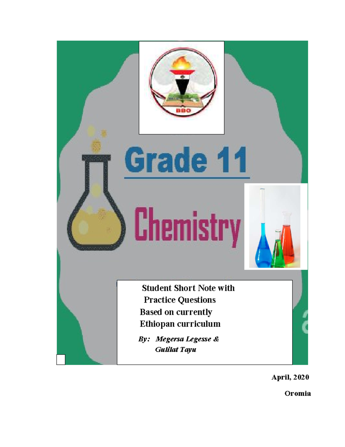 Chemistry Short Note For Grade-11 - Student Short Note with Practice ...