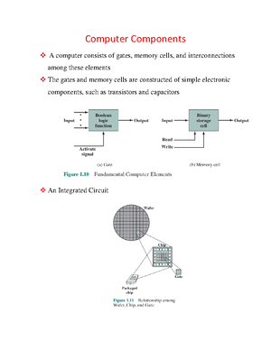 Session 1 - System - Structure and Function A computer is a complex ...