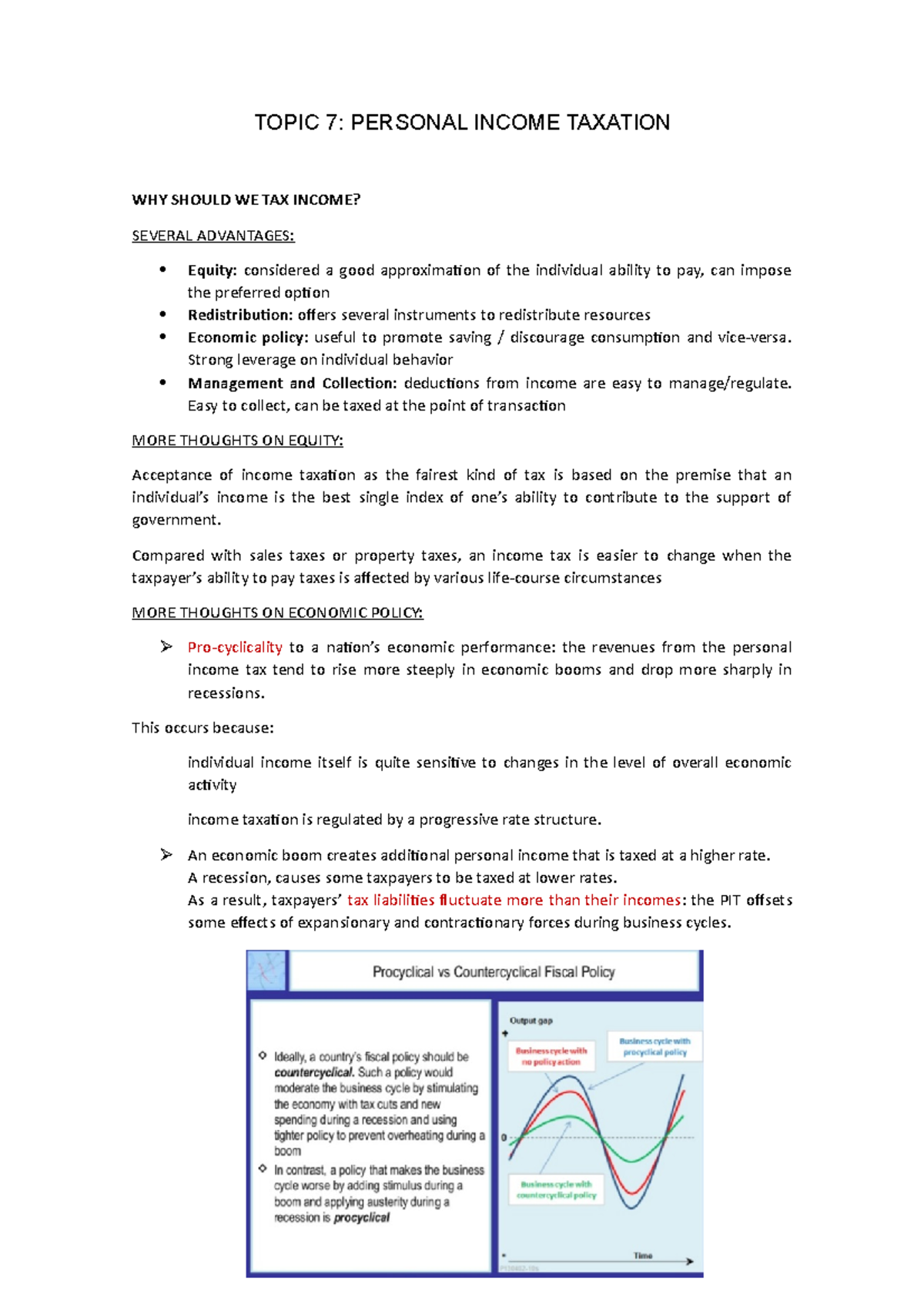 Topic 7 Principles OF Taxation - TOPIC 7: PERSONAL INCOME TAXATION WHY ...