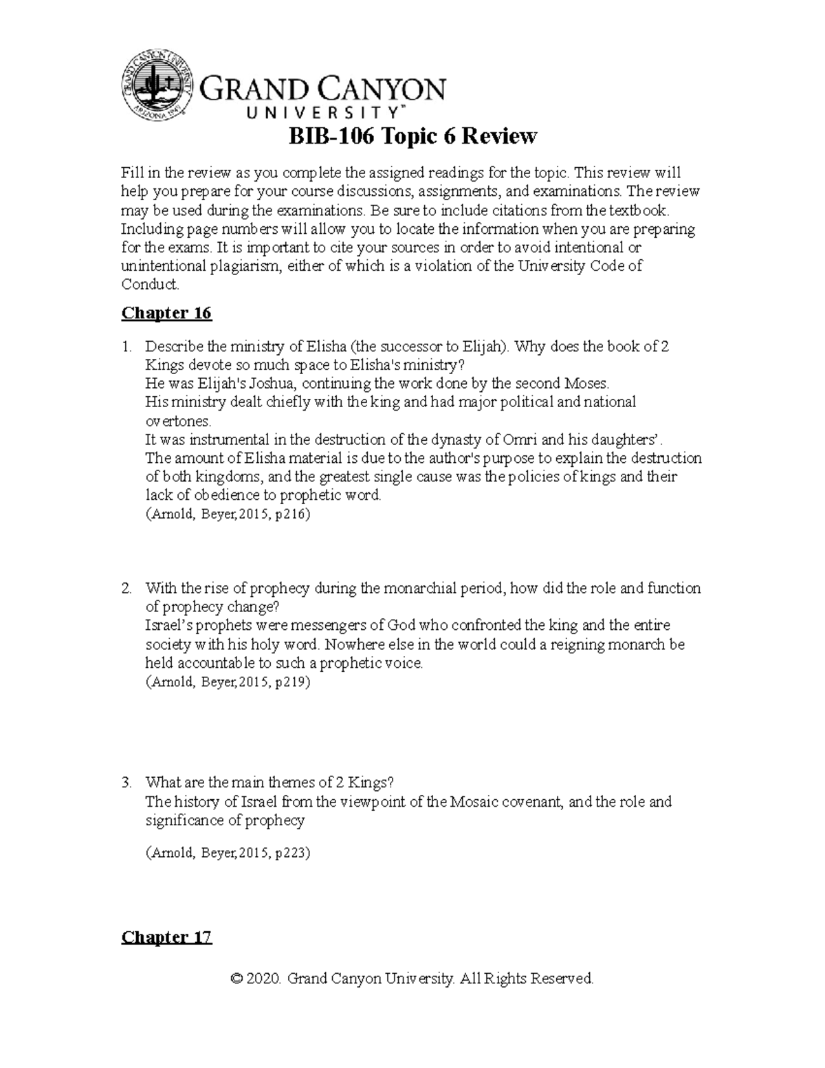 04022021 - coursework - BIB-106 Topic 6 Review Fill in the review as ...