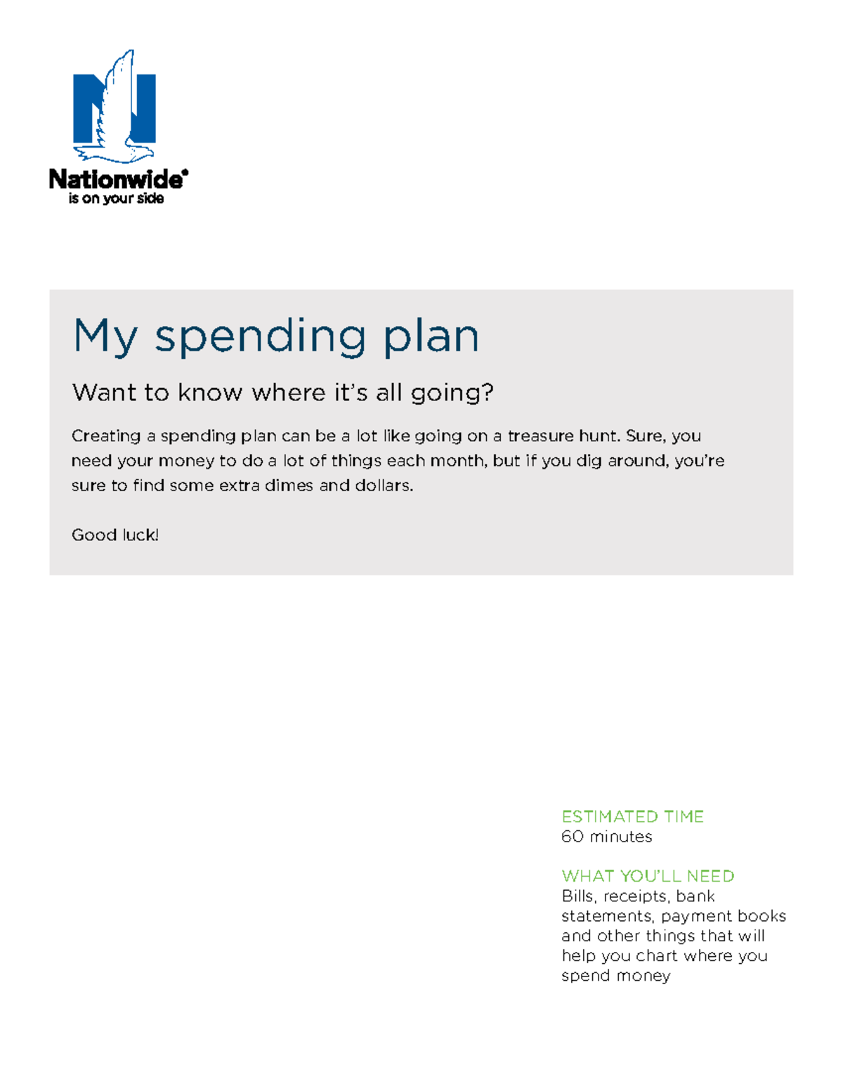 Unit+5+Spending+Plan - Want to know where it’s all going? Creating a ...