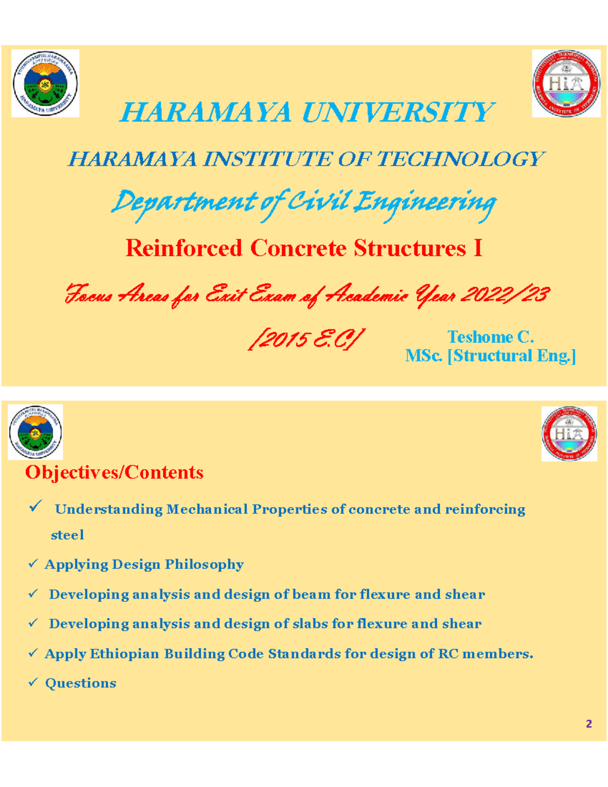 RC I for Exit Exam2x1 - Yeild line method of slab analysis and design ...