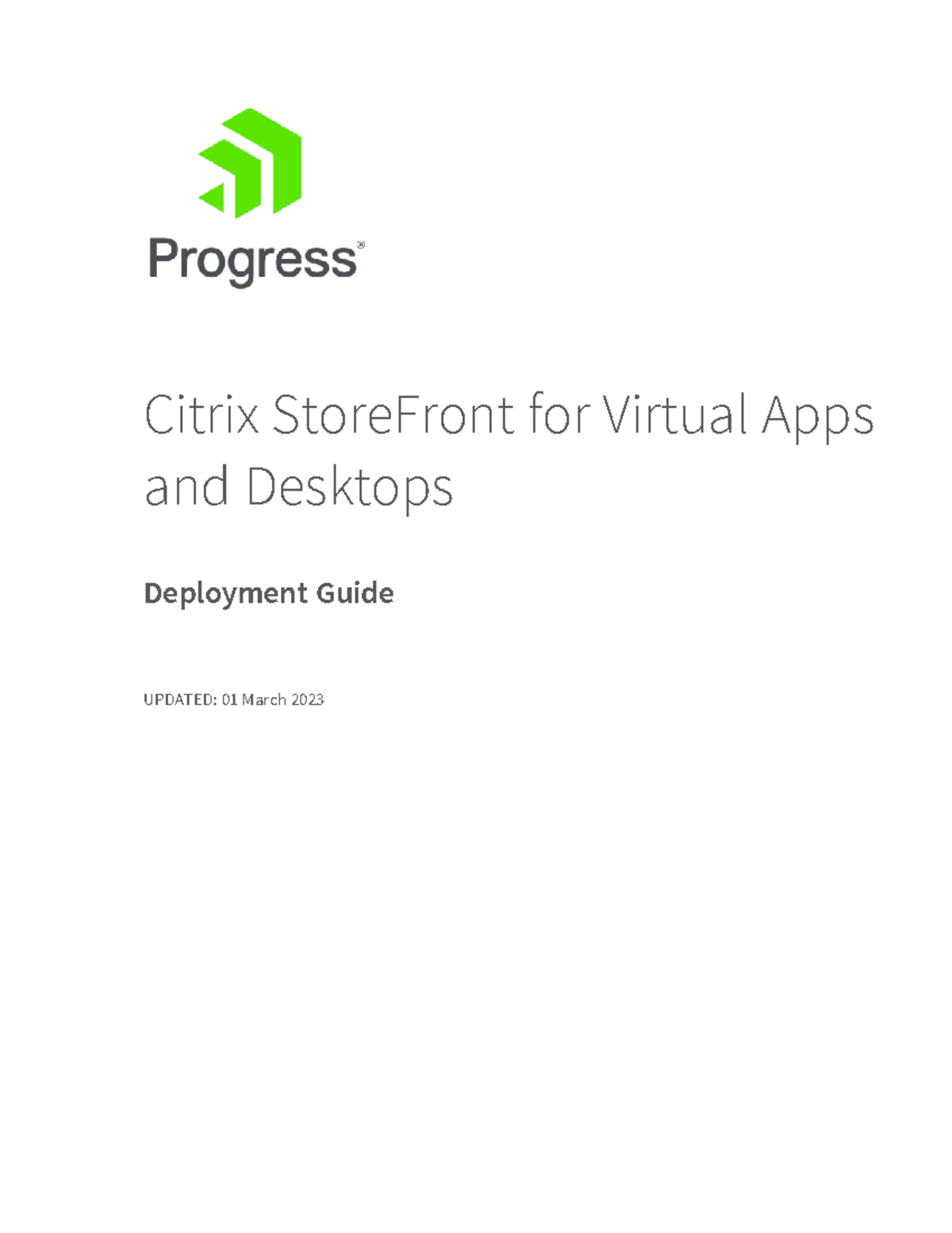 Deployment Guide-Citrix Store Front for Virtual Apps and Desktops ...