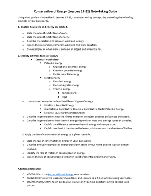 Module 1 (introduction to physical science) note-taking guide - Module ...