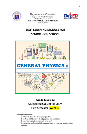 General Physics 1 Q2 Module-3 Periodic-Motion-for-students - Quarter 2 ...