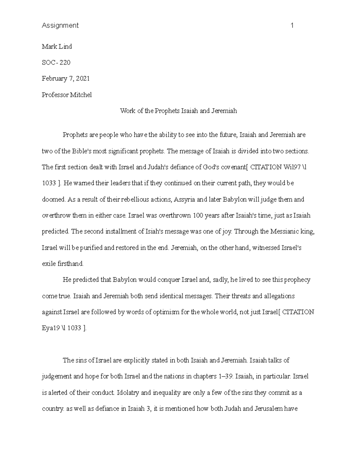 UNV103 GCU Style Template - Mark Lind SOC- 220 February 7, 2021 ...