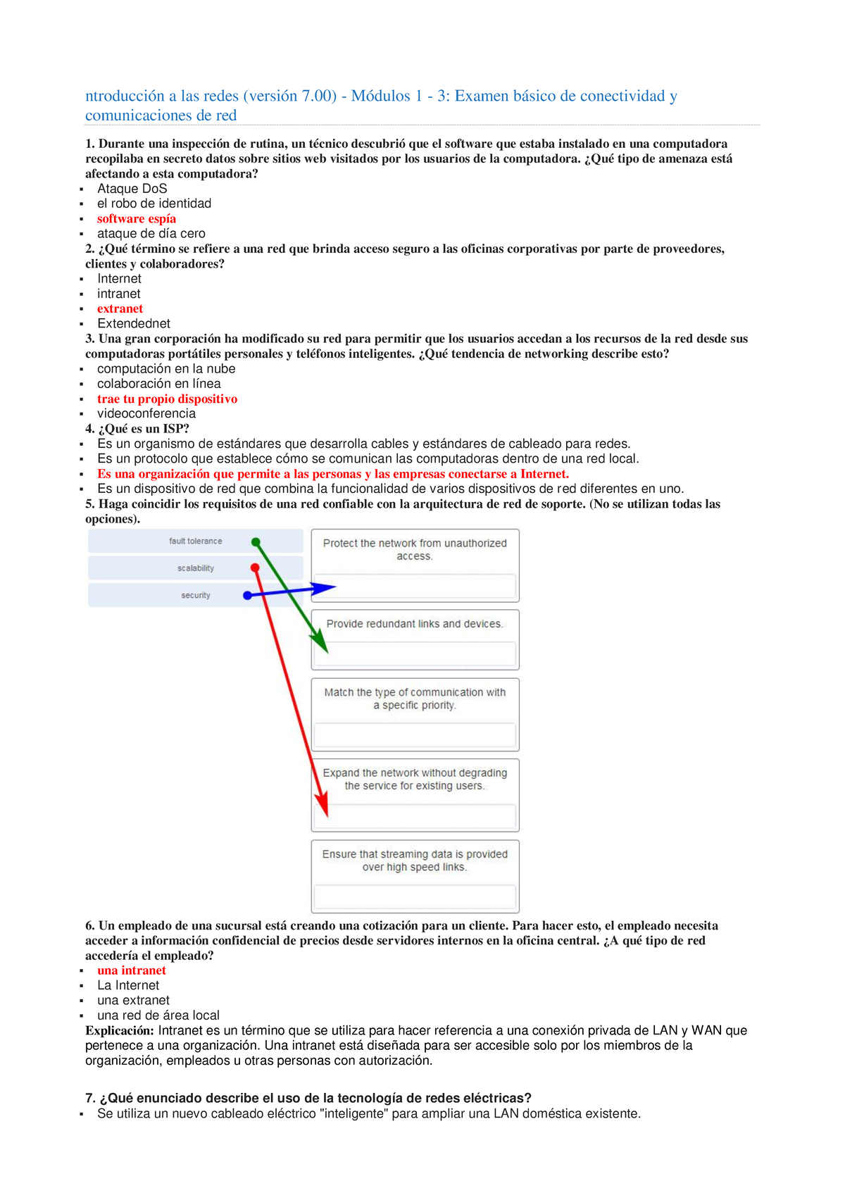 Modulo 1 de cisco - ntroducción a las redes (versión 7) - Módulos 1 - 3 ...