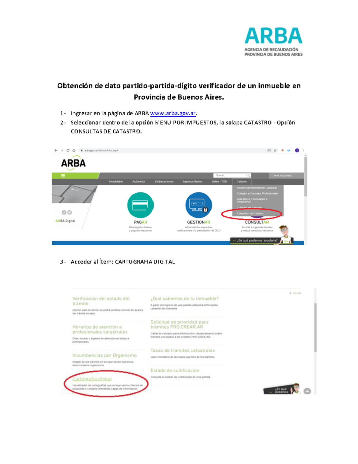 ARBA-Busqueda Partido Partida - Obtención de dato partido-partida ...