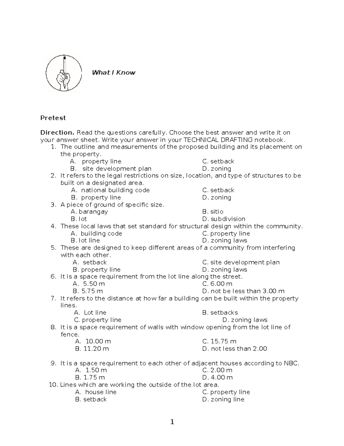 Techdraft G9 Q1 WK 5 6 - TECHNICAL DRAFTING FOR GRADE 9 DRAFTING ...