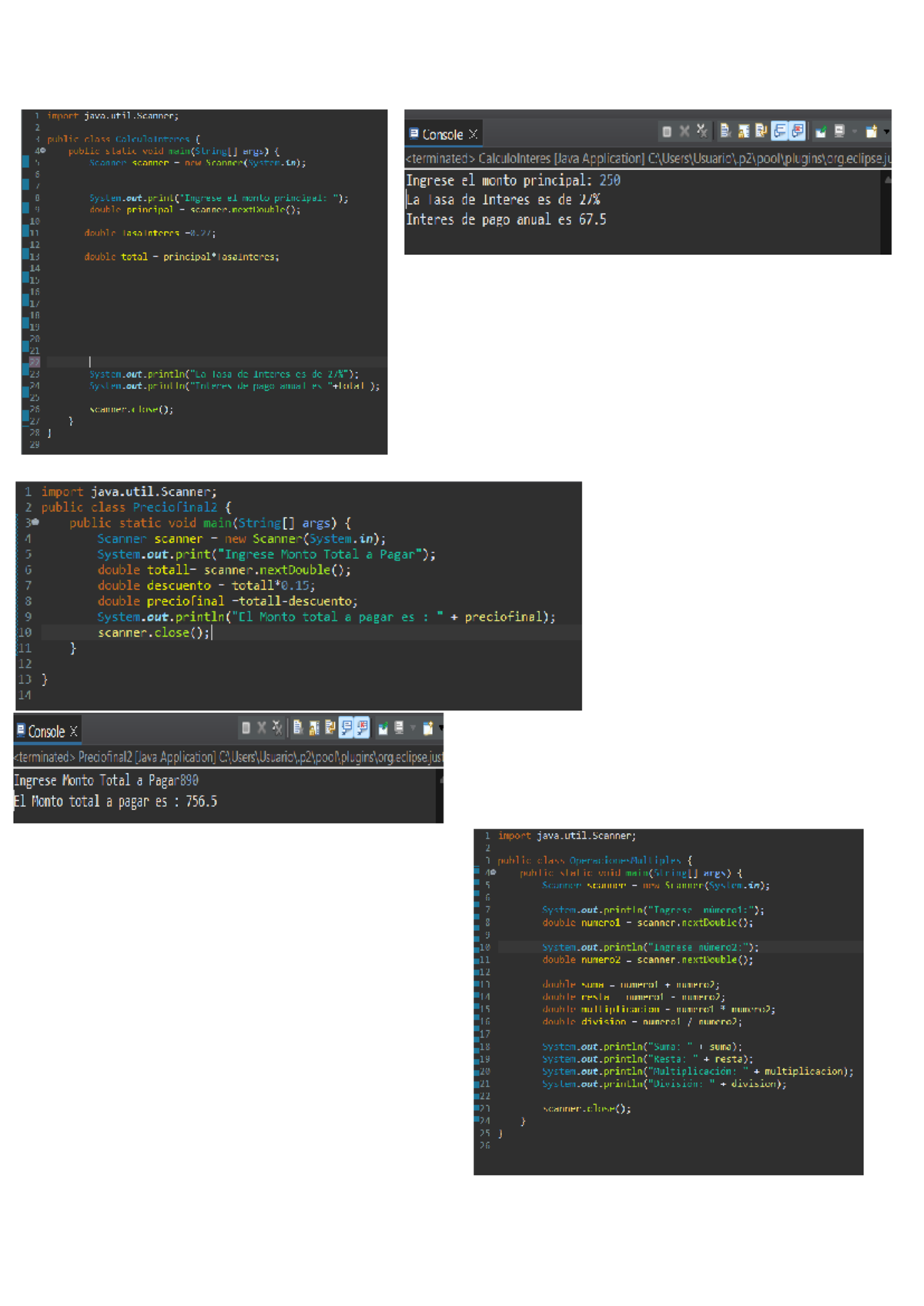 JAVA Eclipse Jonathan - Buenas noches - Introducción a la Algorritmia - Studocu