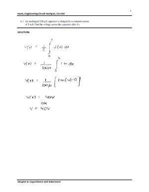 Ch08 - Irwin, Engineering Circuit Analysis, 11e ISV SOLUTION: From the ...
