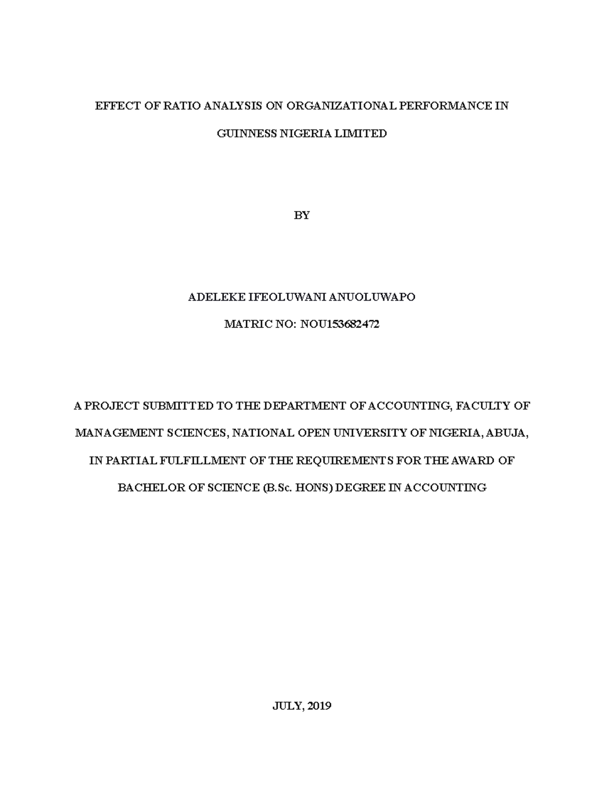 Effect OF Ratio Analysis ON Organization EFFECT OF RATIO ANALYSIS ON effect-of-ratio-analysis-on-organization-effect-of-ratio-analysis-on