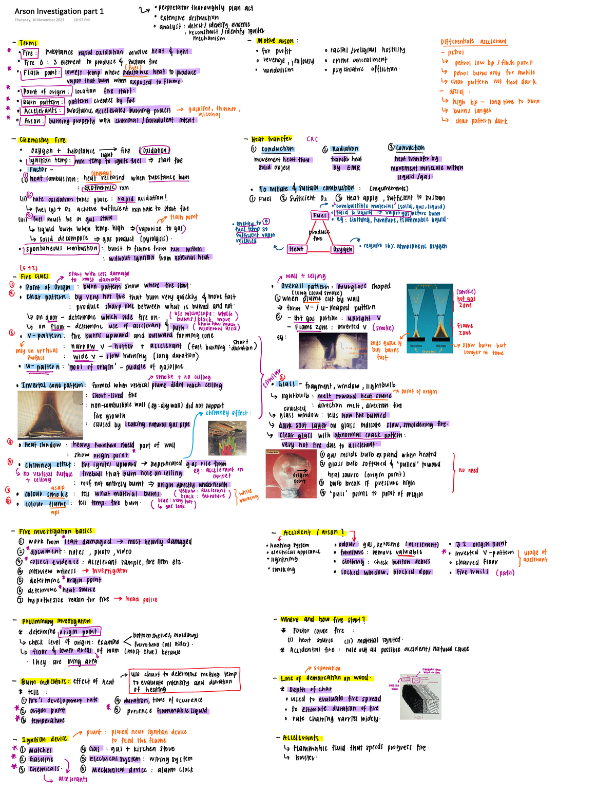 Arson Investigation part 1 - Forensic Chemistry - Studocu