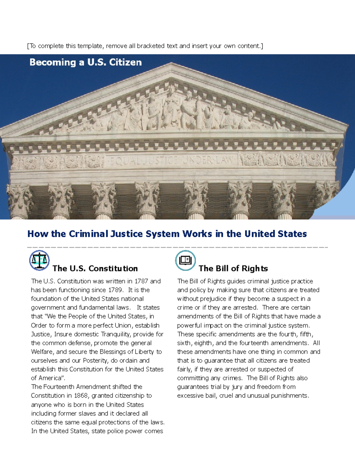 CJ 112 Project One Template - [To complete this template, remove all ...