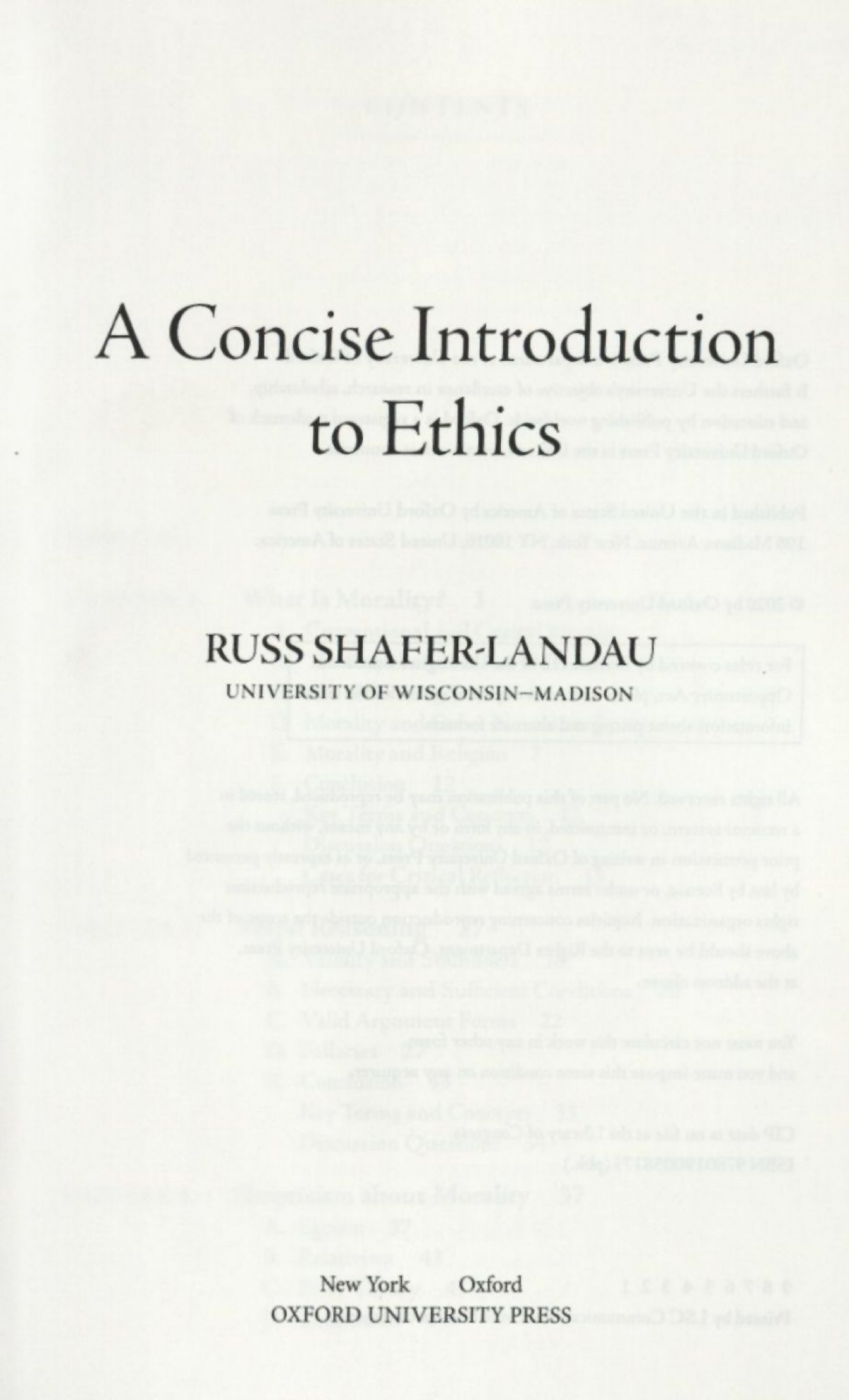 A Concise Introduction to Ethics (Russ Shafer-Landau) (z-lib - PHIL2003 ...