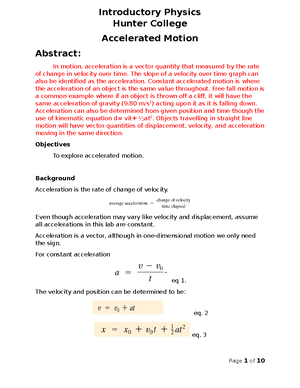 Physics Lab Report 7 Collisions and Momentum - Lab 6 Collisions and ...