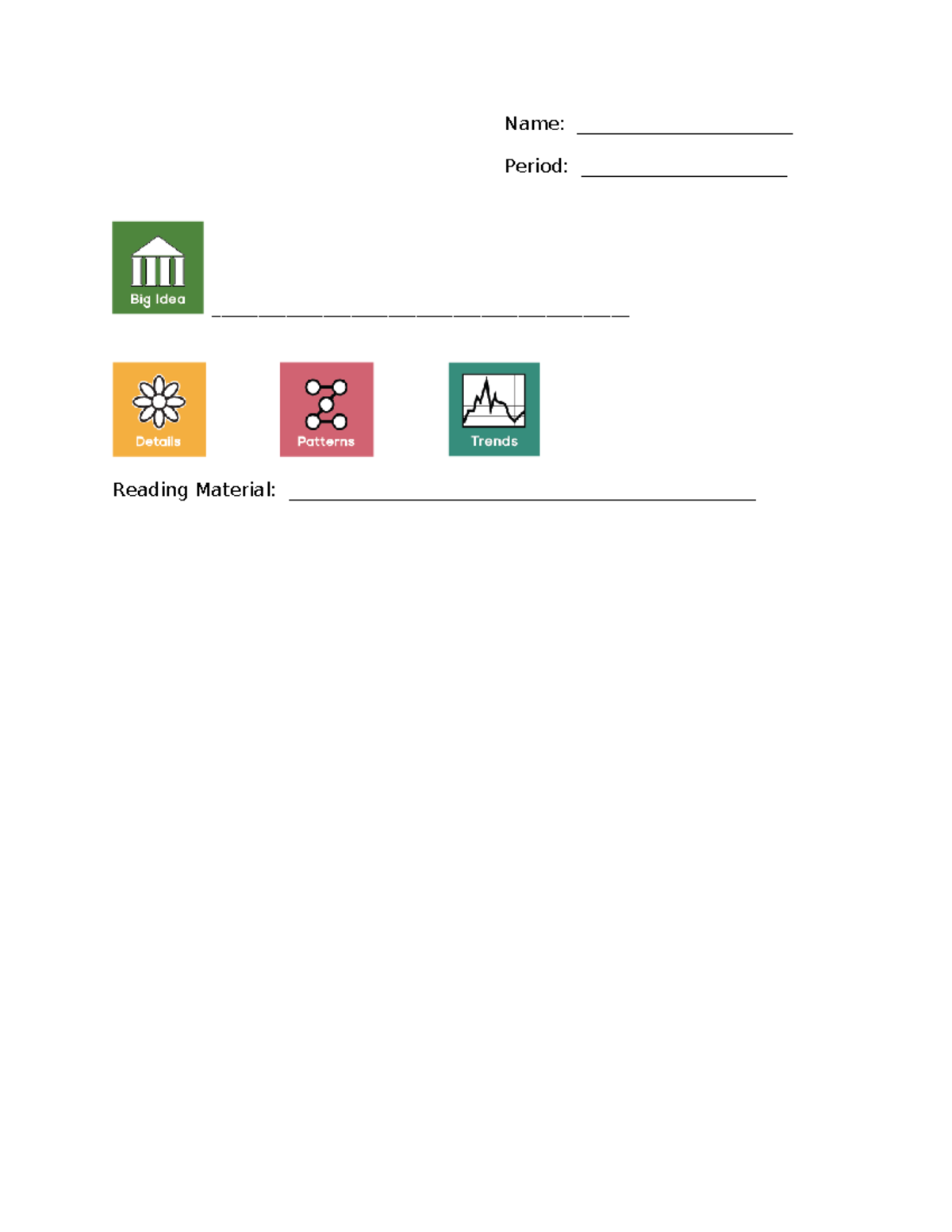 Rachel Gendron - Depth and Complexity Reading Guide - Name ...