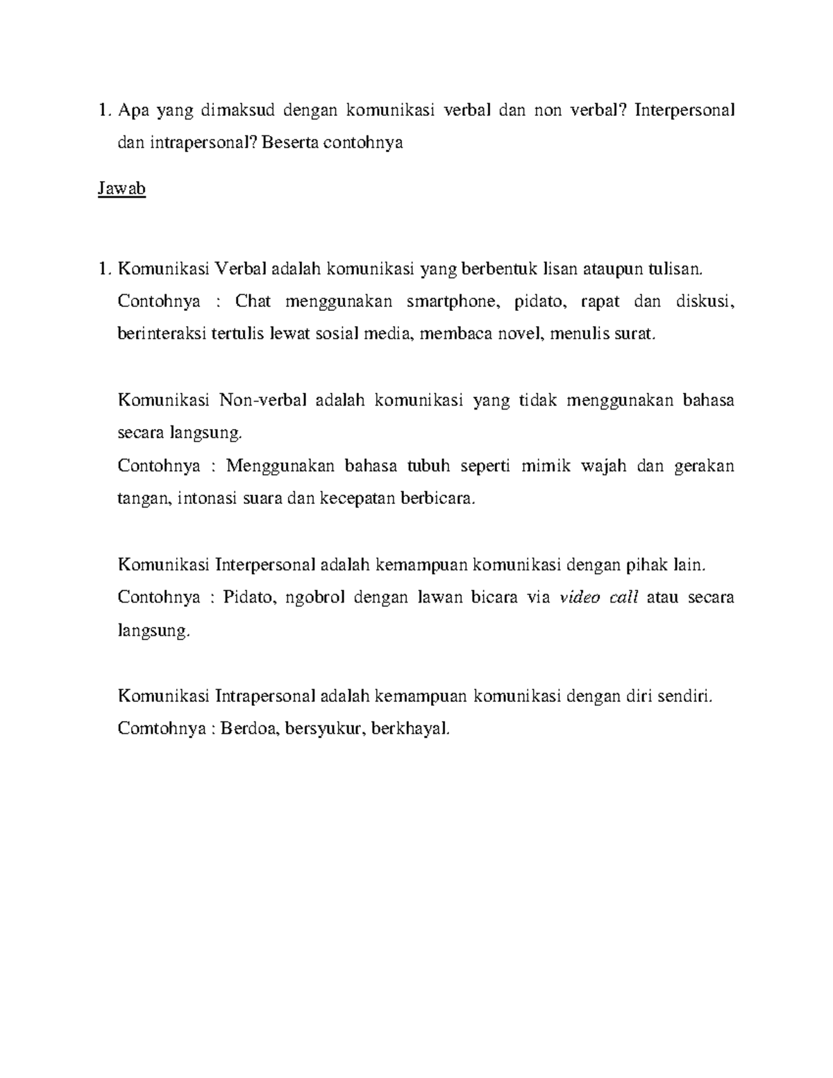 Tekkom 3 - Pengertian komunikasi verbal dan non verbal, komunikasi ... Tekkom 3 - Pengertian komunikasi verbal dan non verbal, komunikasi ...
