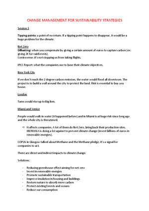 CMSS - Session 2 - Change Management for Sustainability Strategies - S2 ...