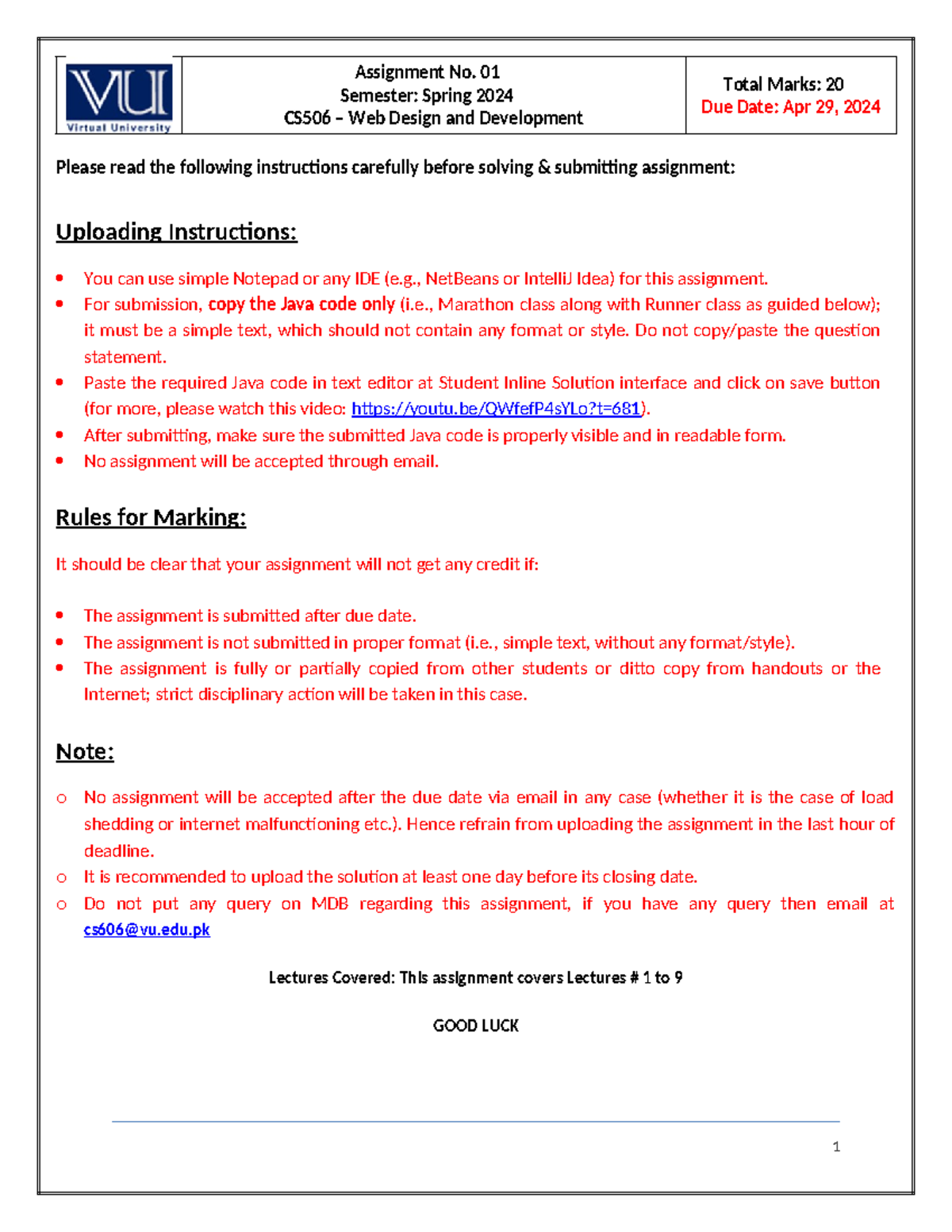 Spring 2024 CS506 1 - Semester: Spring 2024 CS506 – Web Design and ... Spring 2024 CS506 1 - Semester: Spring 2024 CS506 – Web Design and ...