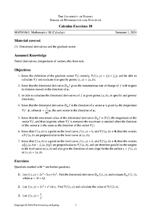 Math1061-calculus-cheatsheet - MATH1061/1021 Cheatsheet (Calculus ...