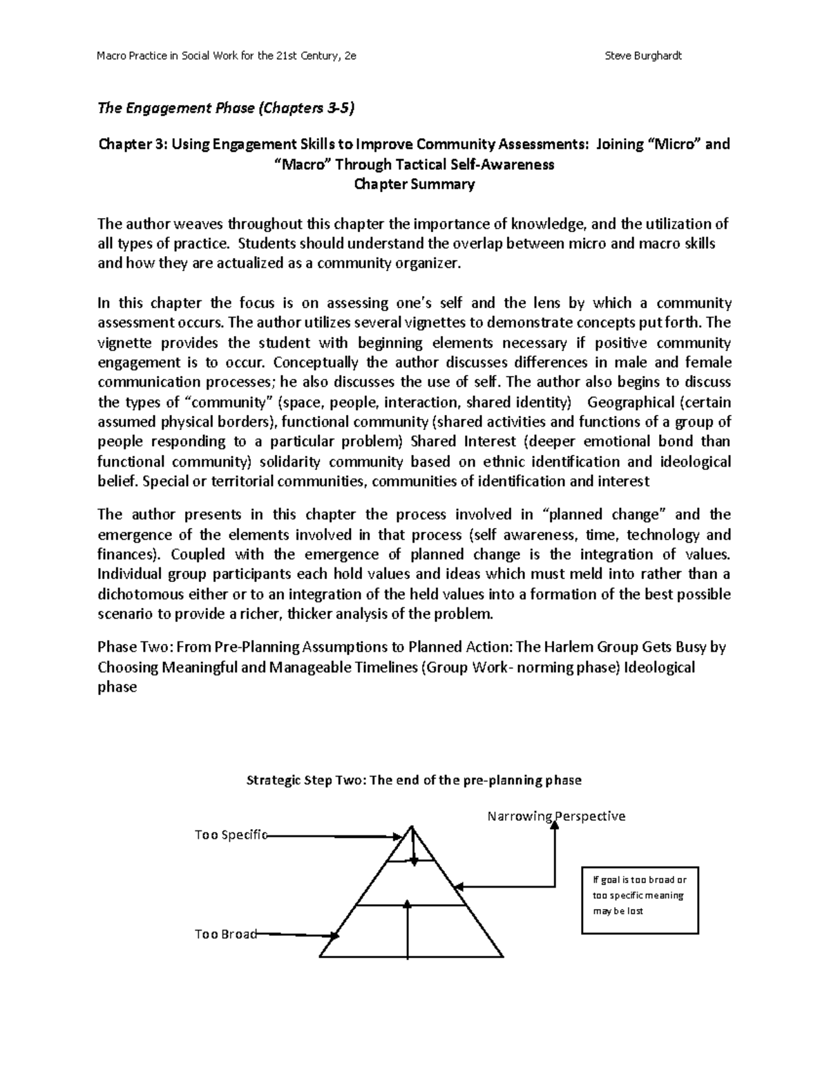 Burghardt Chapter 3 Outline - Macro Practice in Social Work for the ...
