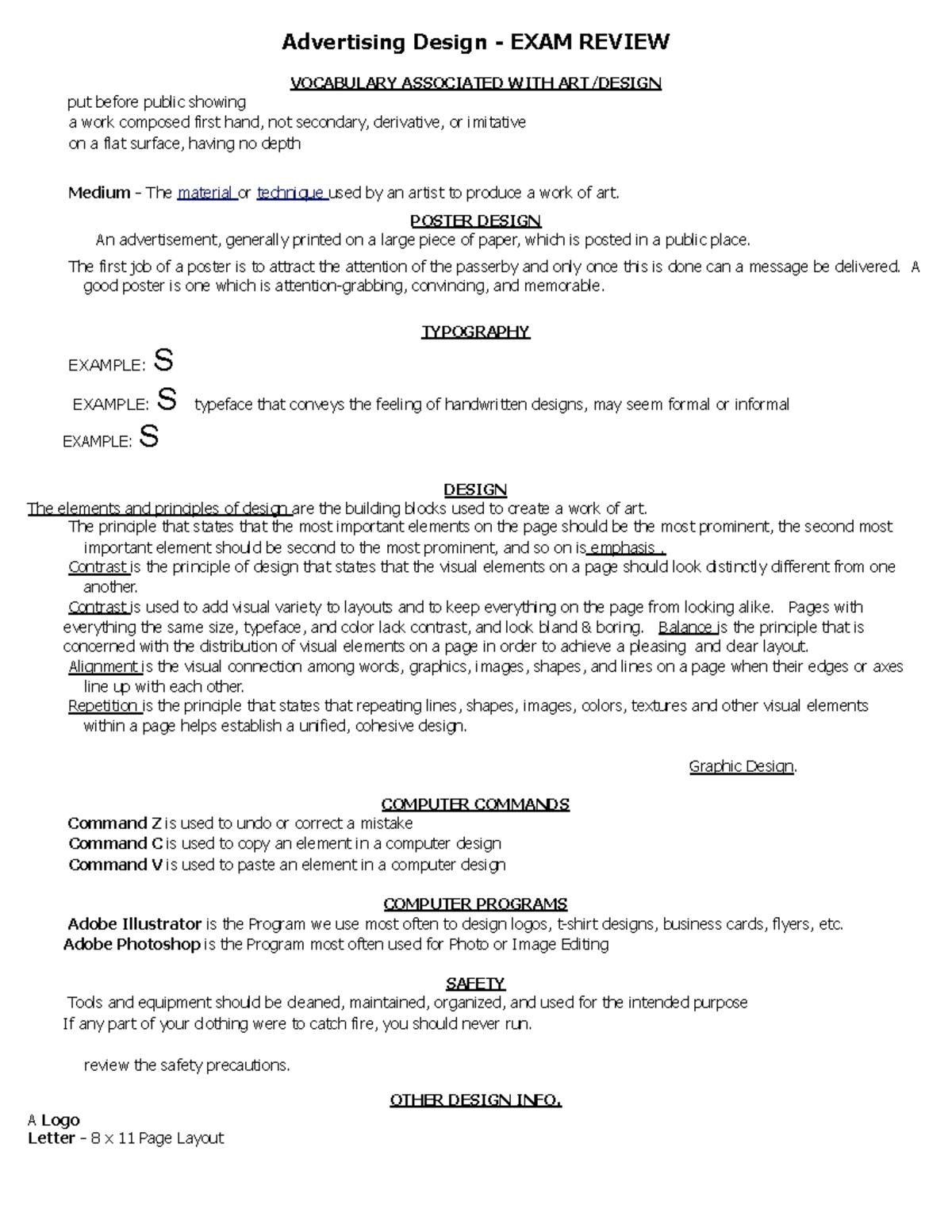 Advertising Design Final EXAM Review 2022 - Advertising Design - EXAM ...