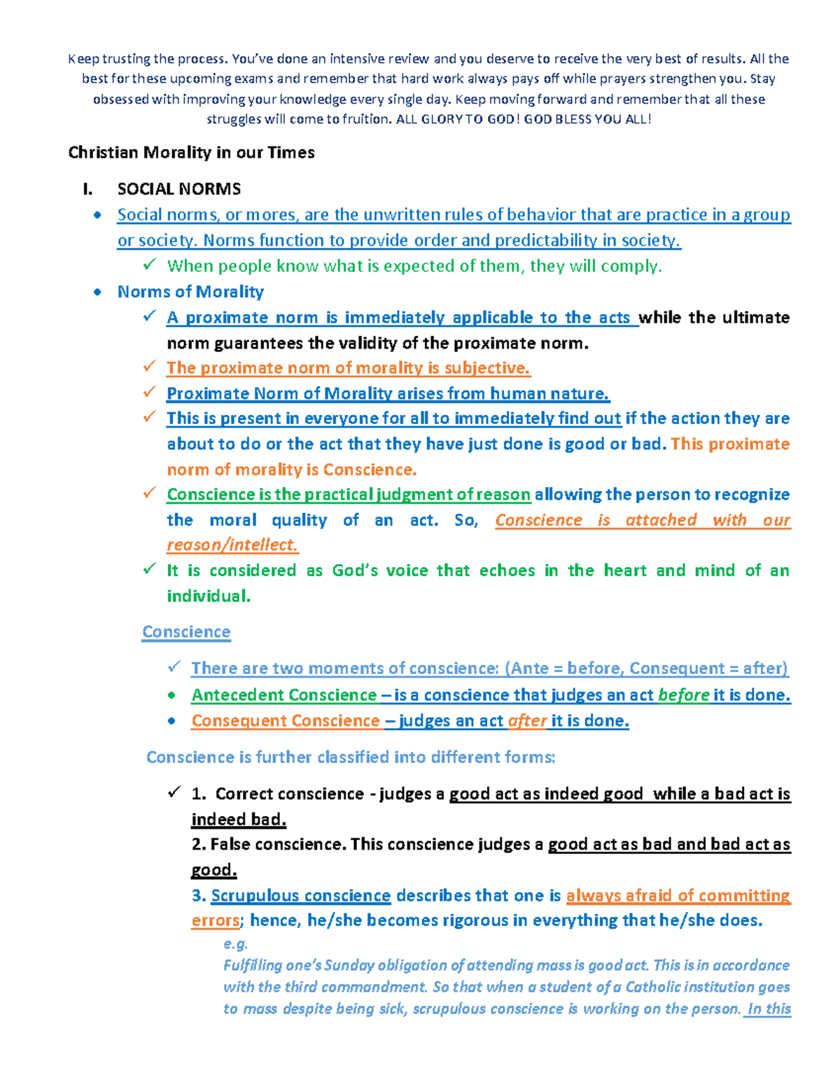 CFED Midterms I - Keep trusting the process. You’ve done an intensive ...