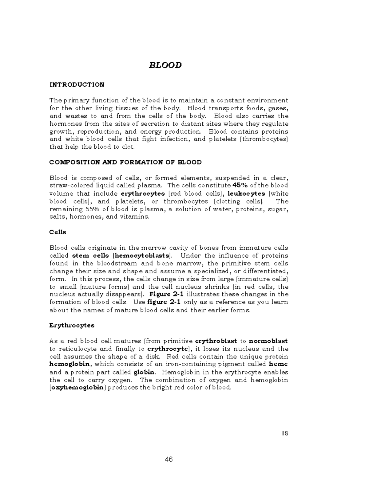 Blood composition of blood - 18 BLOOD INTRODUCTION The primary function ...