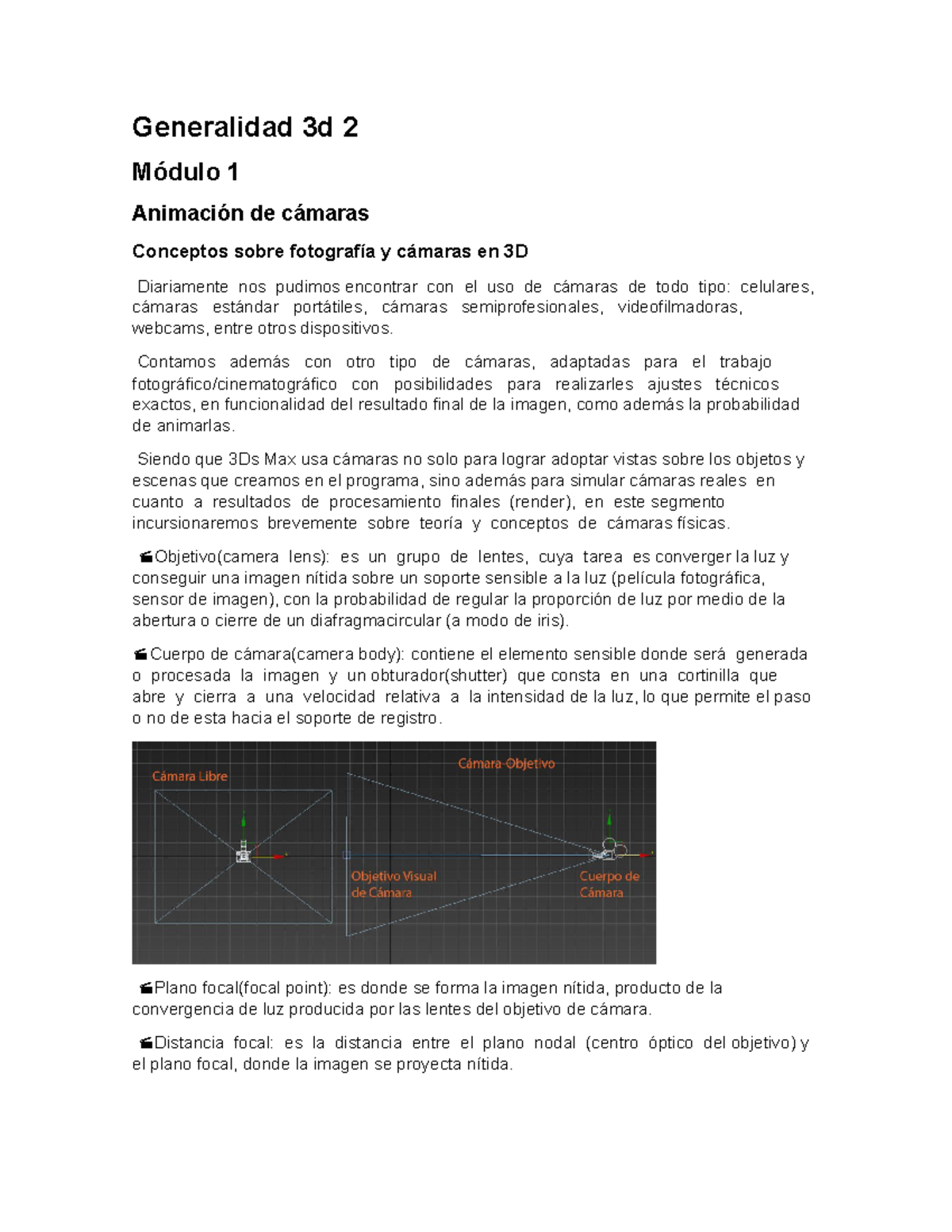 resumen de la materia de Generalidad 3D 2 M 1 y 2 - Instituto Siglo XXI ...