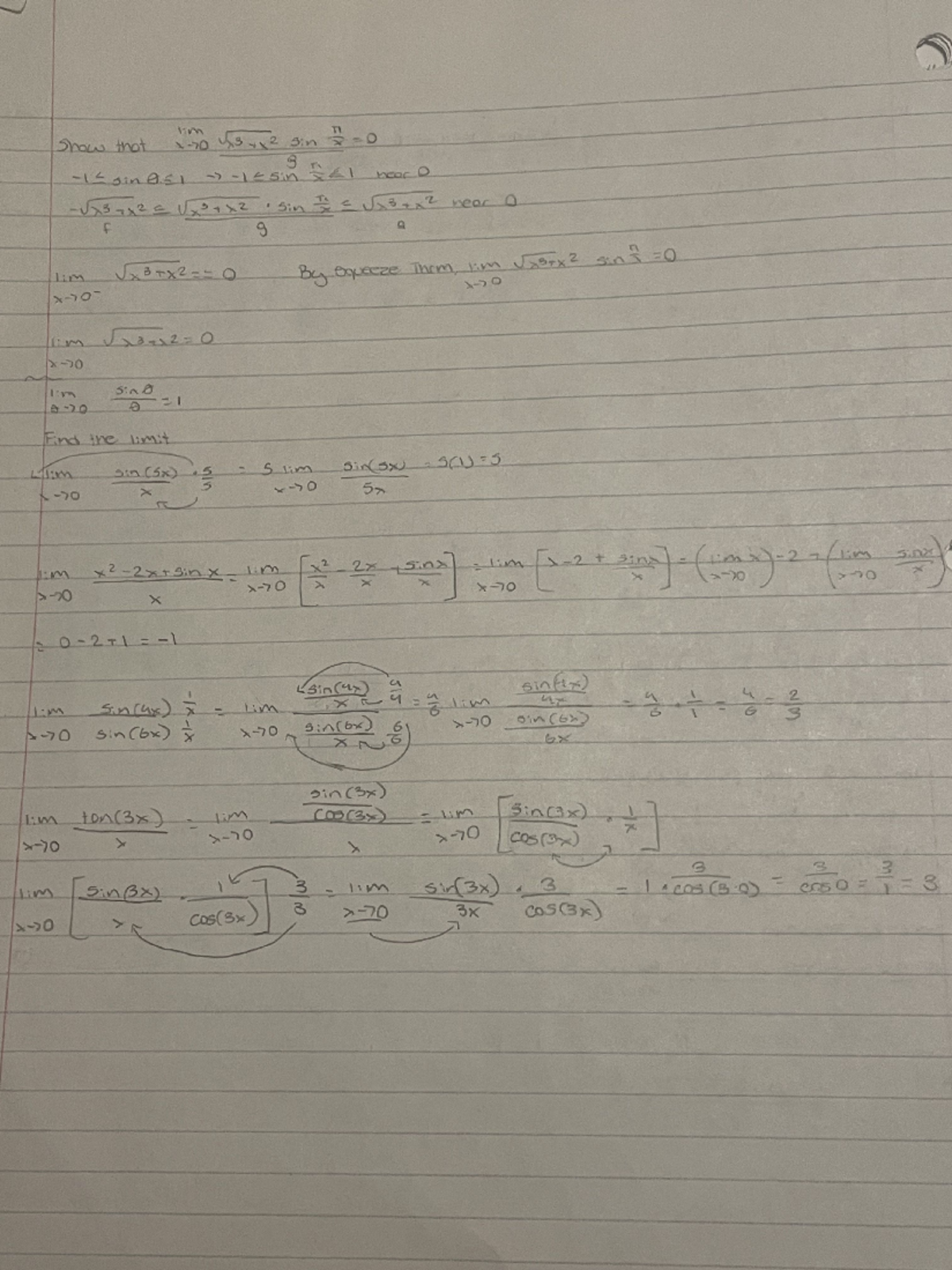 IMG-2446 - Work from Calculus 1 class - MAC 2311 - Studocu